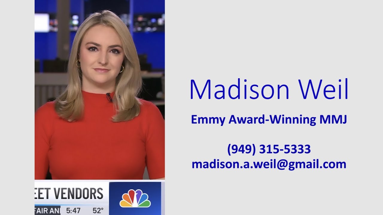 Madison Weil MMJ Reel March 2022 - YouTube