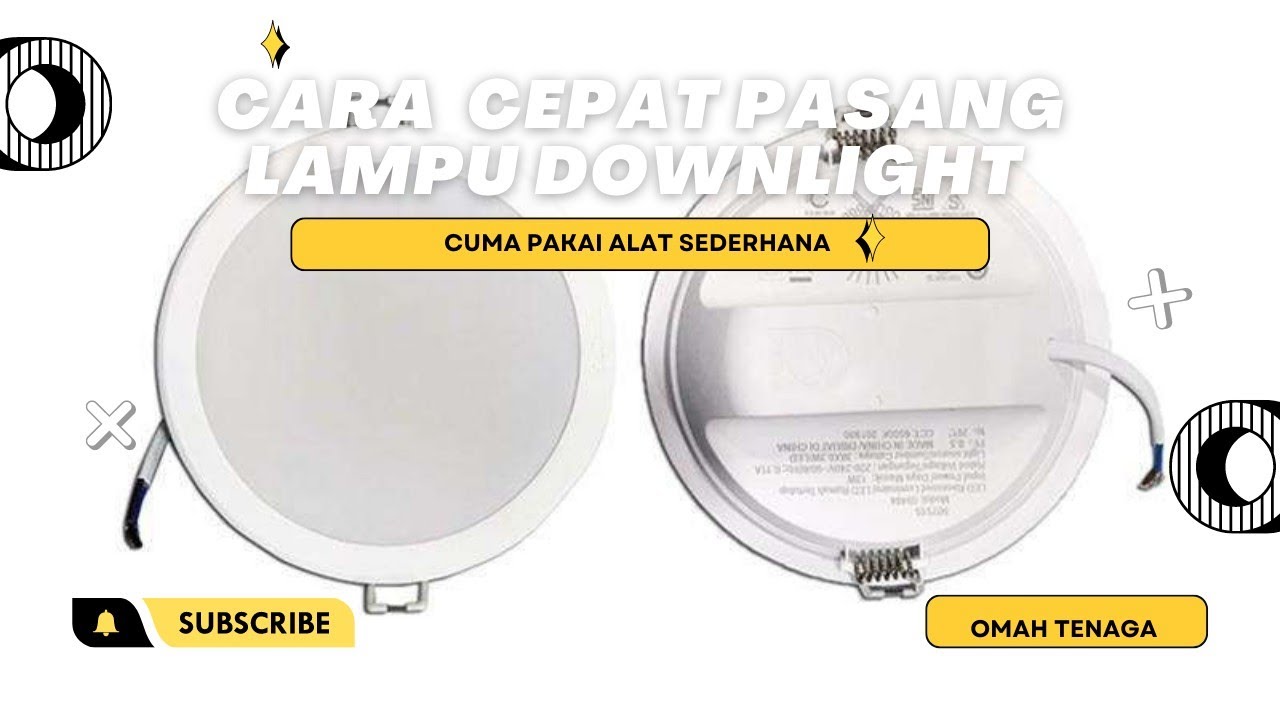 Cara pasang lampu downlight di plafon GRC - YouTube