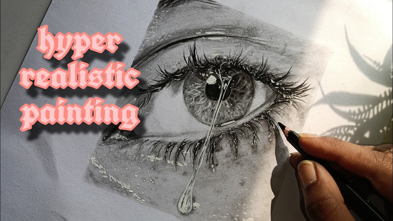 Easy way to draw a hyper- realistic eye for beginners || step by step ...