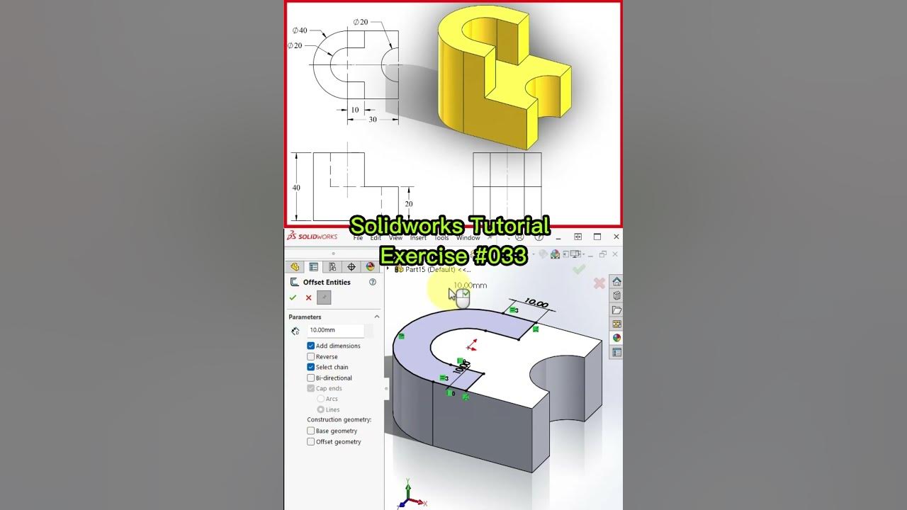 Solidworks Tutorial Exercise #033 - YouTube