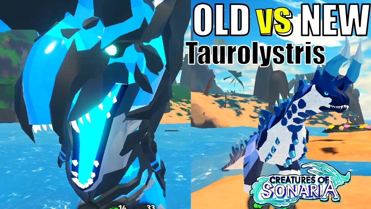 Taurolystris Redesign! Old Model VS New! Creatures Of Sonaria - YouTube