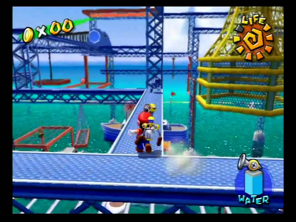 Super Mario Sunshine (GC) Shine Sprite 20 - Ricco Harbor - Shadow Mario ...