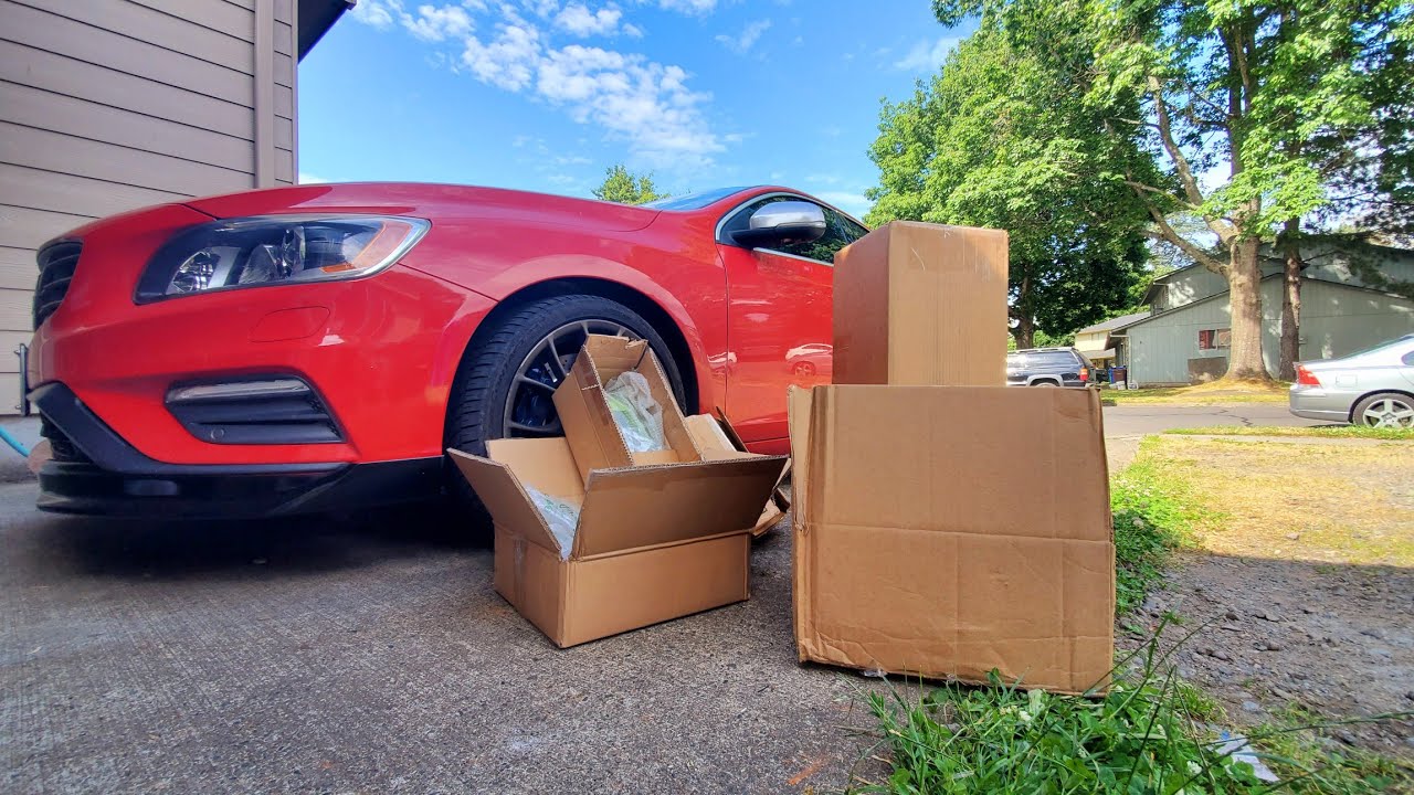 Volvo s60 t6 some cool mods have arrived, unboxing... - YouTube