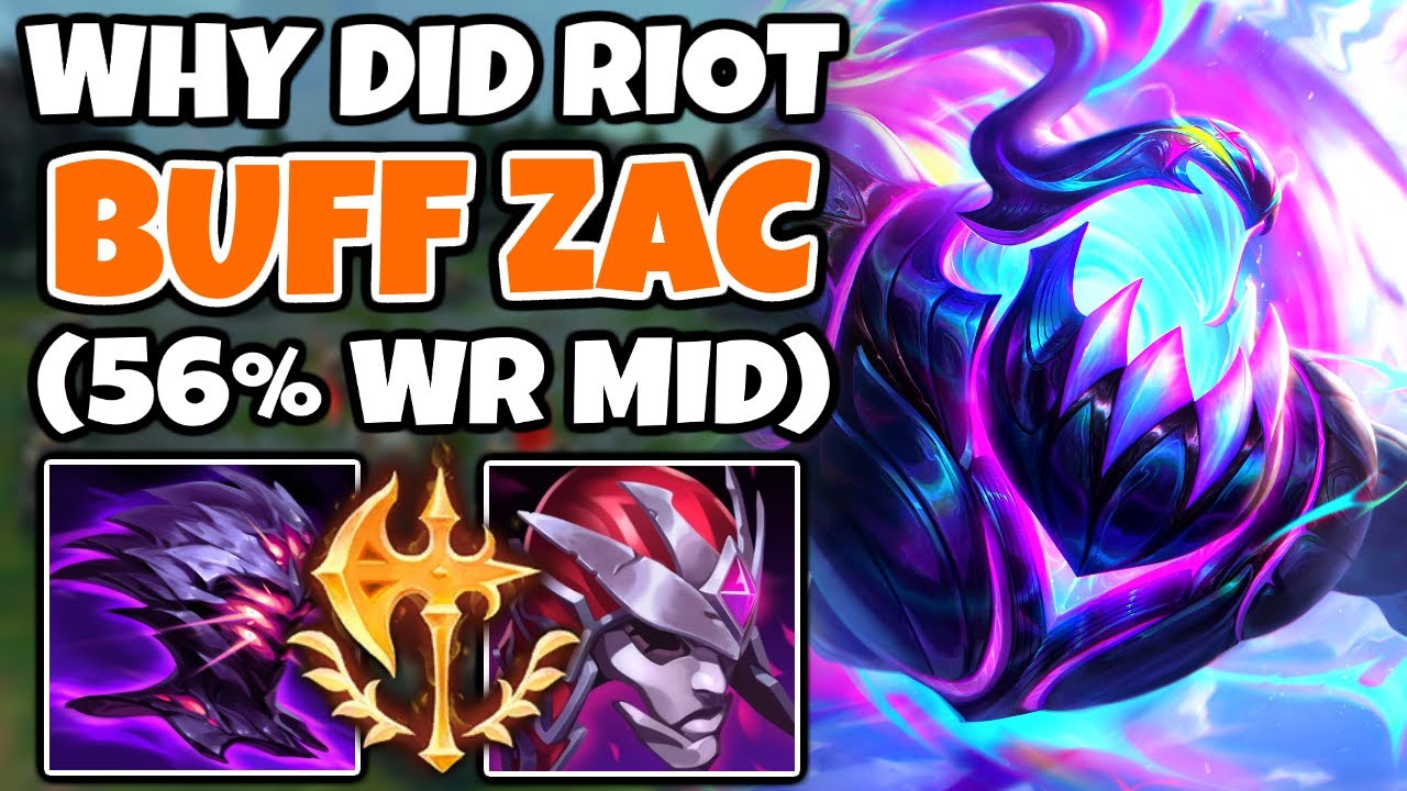 Riot BUFFED ZAC... NEW FREE LP MID Pick?? (Build tank but still kill ...