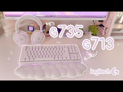 ☁️ Logitech G735 & G713 Unboxing & Review ☁️ Aurora Collection ~ Make play magical ~