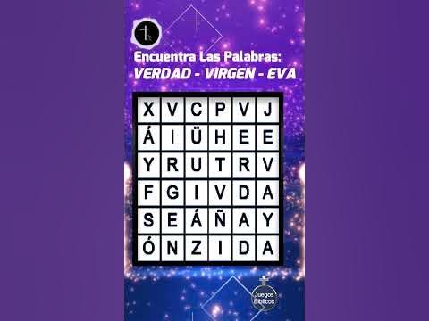 VERDAD | VIRGEN | EVA | Sopa de Letras | Tu Libro Favorito HL PLUS ...