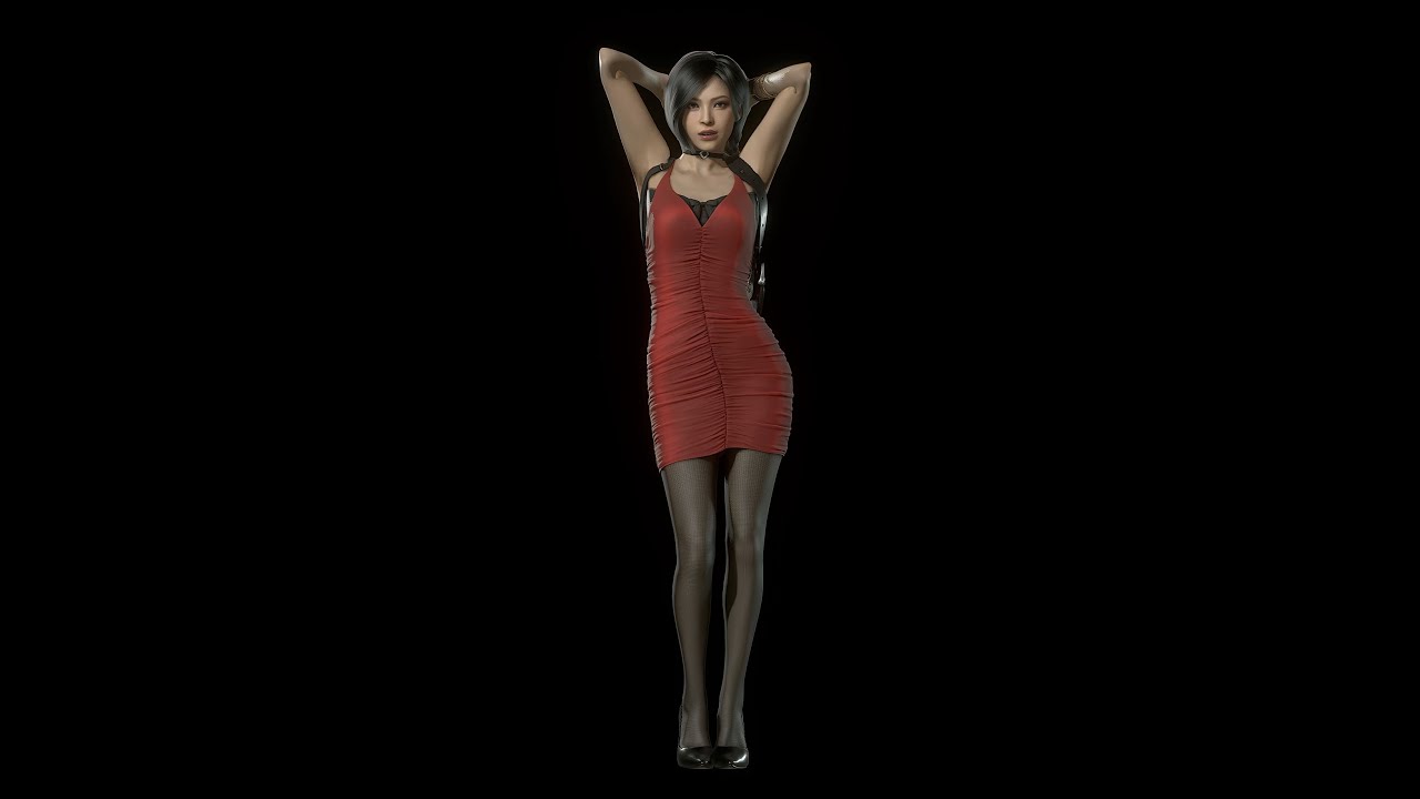 Ada Wong Dance I’m Feeling Good Red Dress ResidetEvil Remake 4 - YouTube