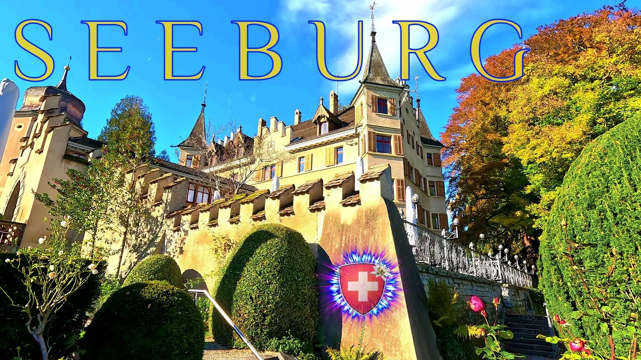 SWITZERLAND Castle SEEBURG & Park at lake Constance / Walking tour # ...