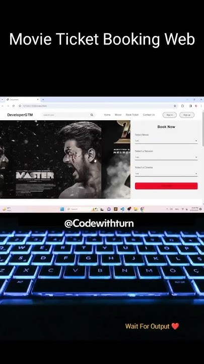 how to make responsive movie ticket booking||html css javascript with source code coding love ️😘 ...
