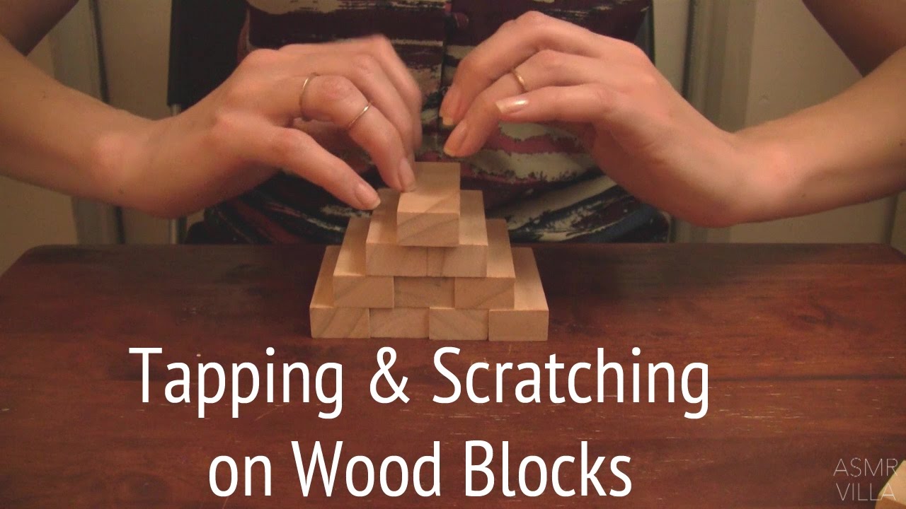 ASMR * Theme: Wood Blocks * Tapping & Scratching * Fast Tapping * No ...
