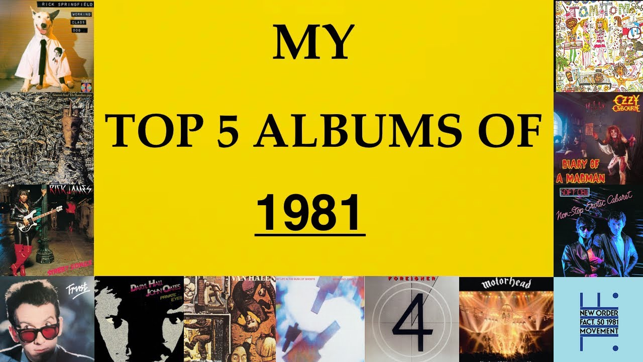 My Top 5 Albums of 1981 - YouTube
