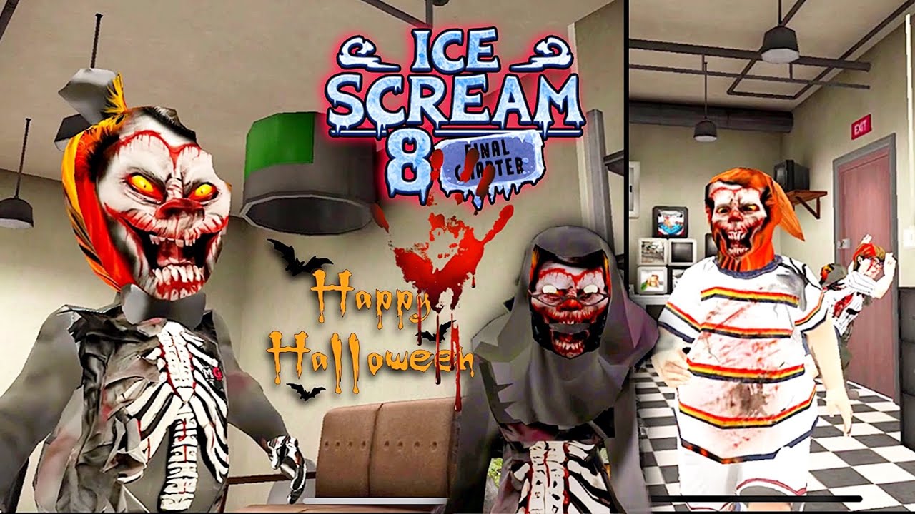 Ice Scream 8 Halloween Rod & Evil Nun - YouTube