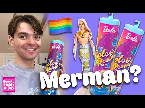 Merman!? Barbie Color Reveal Mermaid Unboxing Review! - YouTube