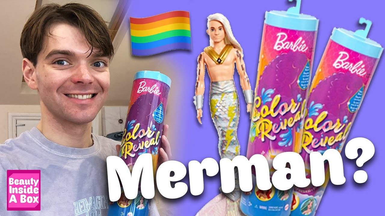 Merman!? Barbie Color Reveal Mermaid Unboxing Review! - YouTube
