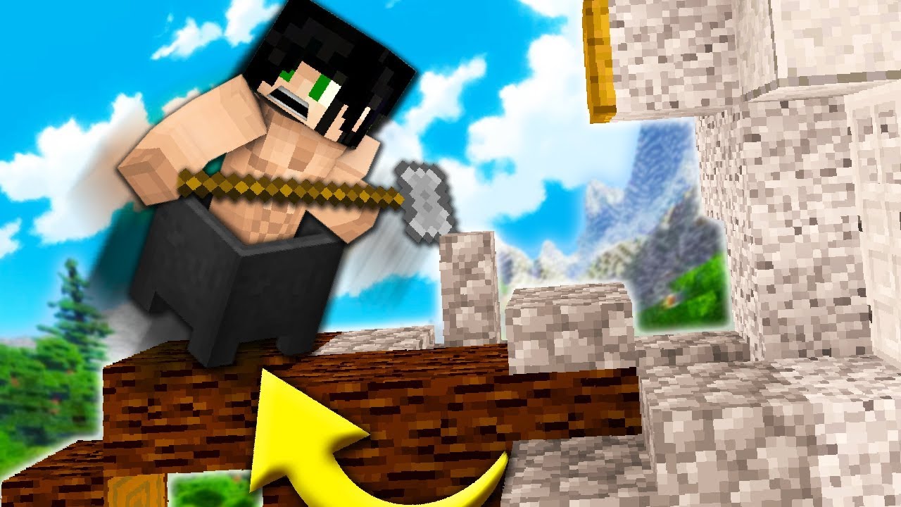 1 SU 2 QUITTA DOPO IL PRIMO SALTO - Getting Over It in Minecraft #1 ...