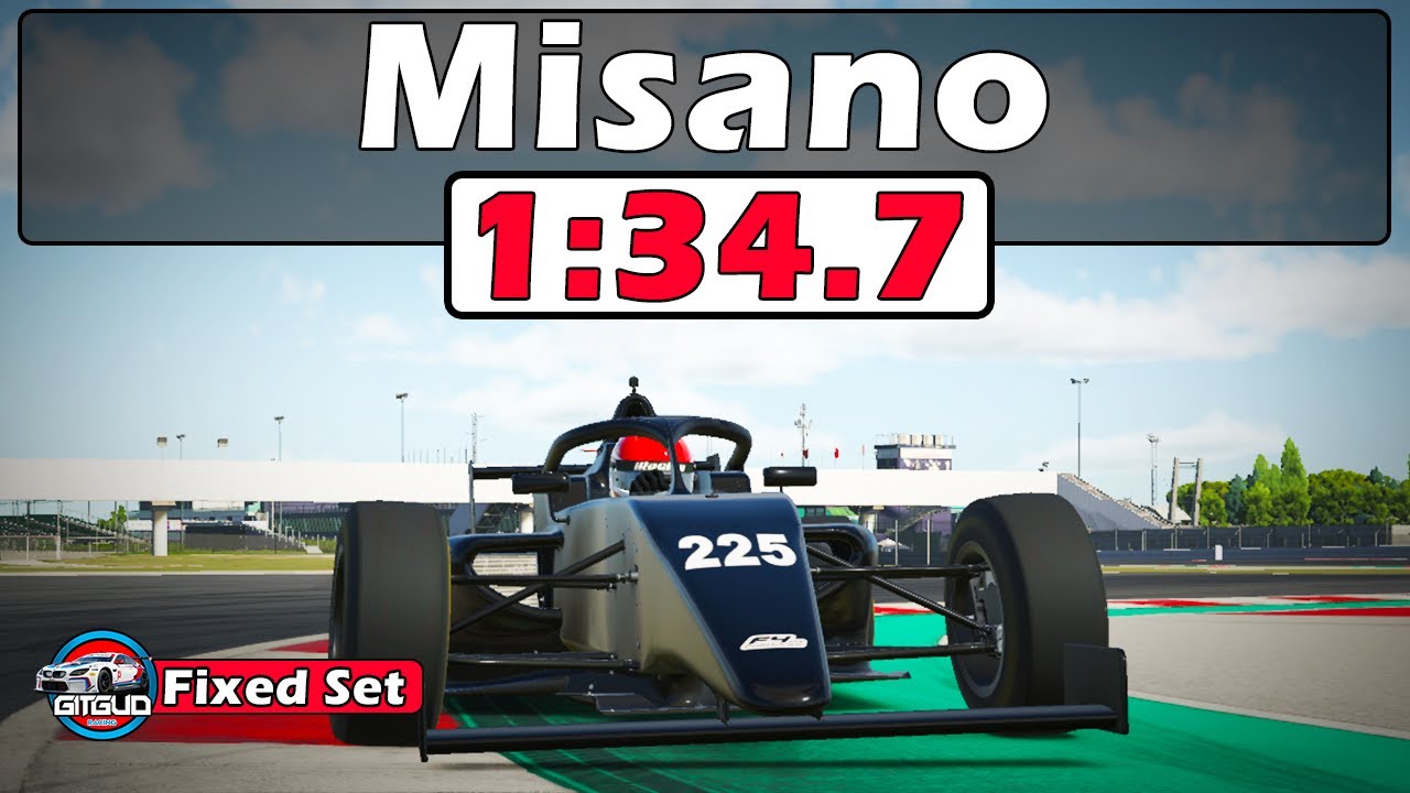iRacing F4 Misano Track Guide - 1:34.7 - YouTube