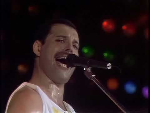 Crazy Little Thing Called Love - Queen Live In Wembley Stadium 12th July 1986 (4K - 60 FPS)
