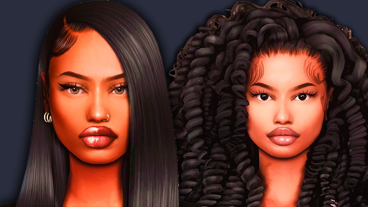 💙 Sims 4 CAS - Female Sim Dump | CC Folder & SIM DOWNLOAD - YouTube