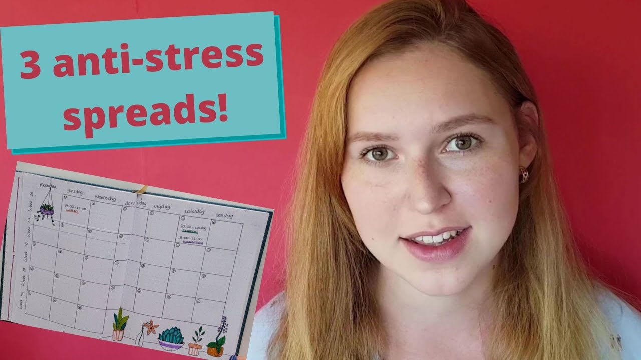 3 anti-stress Bullet Journal Spreads - YouTube
