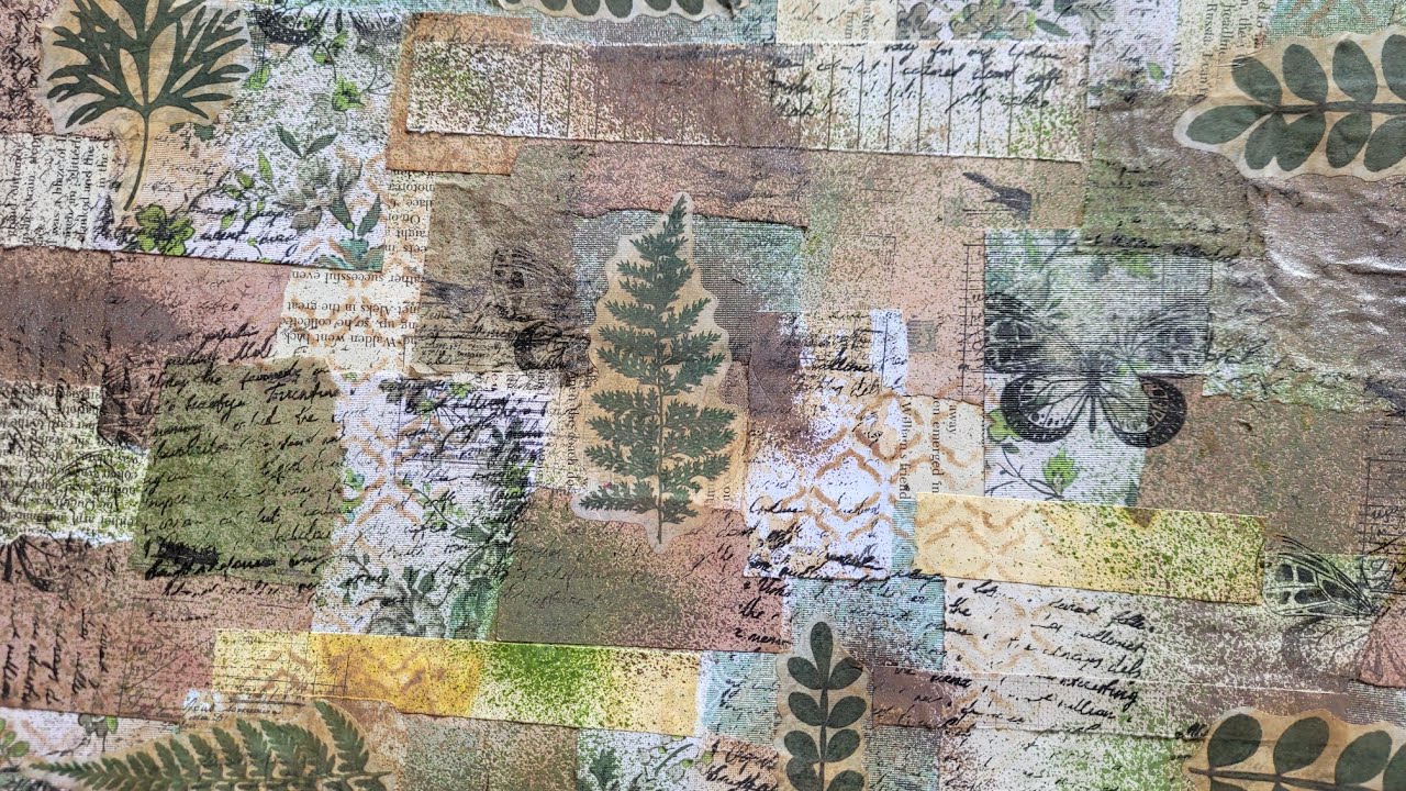 JUNK JOURNALING/ BOTANICAL JOURNAL/MASTERBOARD FOR POCKETS - YouTube