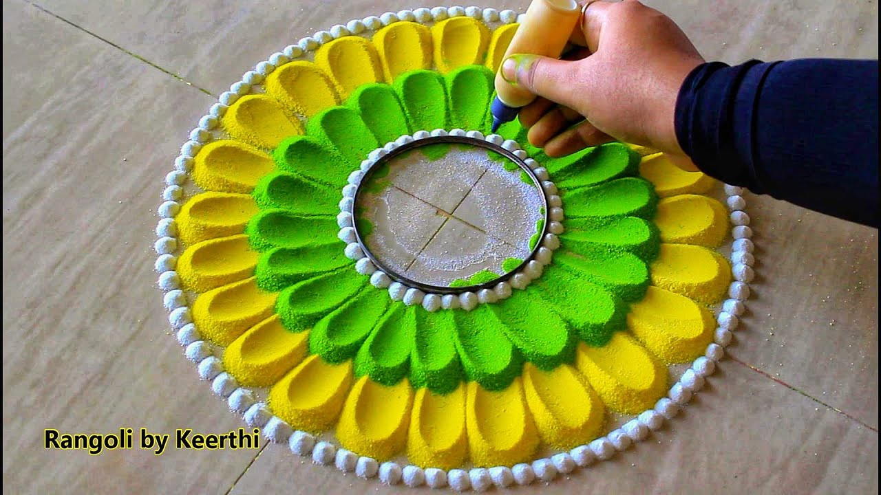 Maha Shivratri special rangoli designs with colours l rangoli design l ...