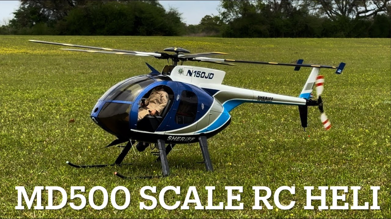 Scale MD500 RC Helicopter Demo : Legendary RC Heli Pilot Emile - YouTube