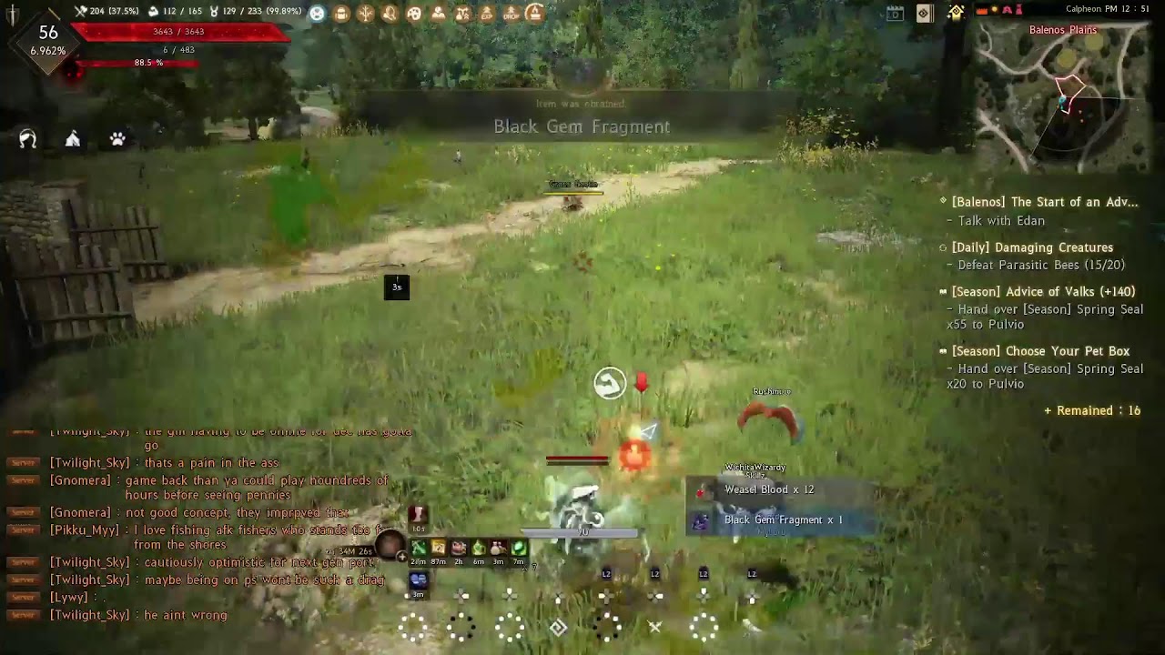 [Day 83] BDO Console - Gathering Weasel Blood - YouTube