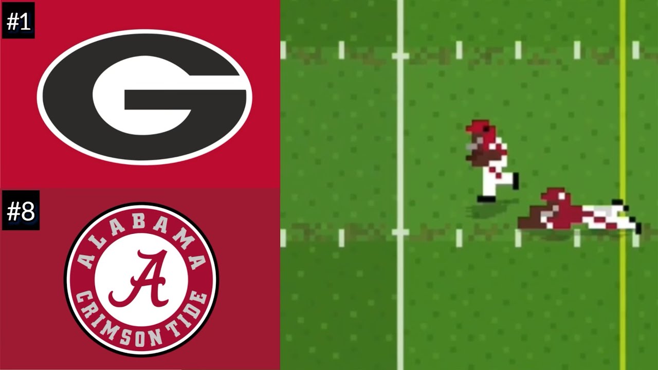 SEC Championship: #1 Georgia vs. #8 Alabama in retro bowl (2023) - YouTube