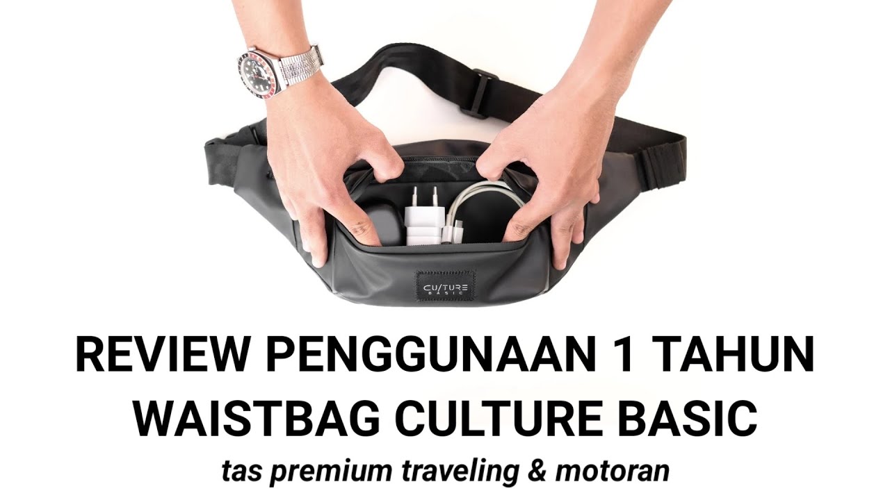 REVIEW 1 TAHUN CULTURE BASIC WAISTBAG ‼️ #culturebasic - YouTube