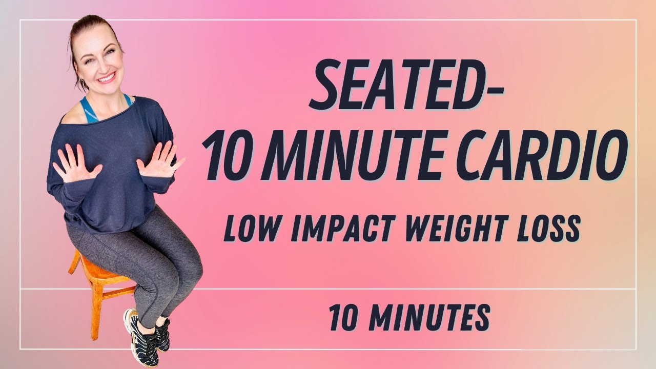 QUICK CHAIR CARDIO: 10 Minute At Home Chair Weight Loss Workout ...