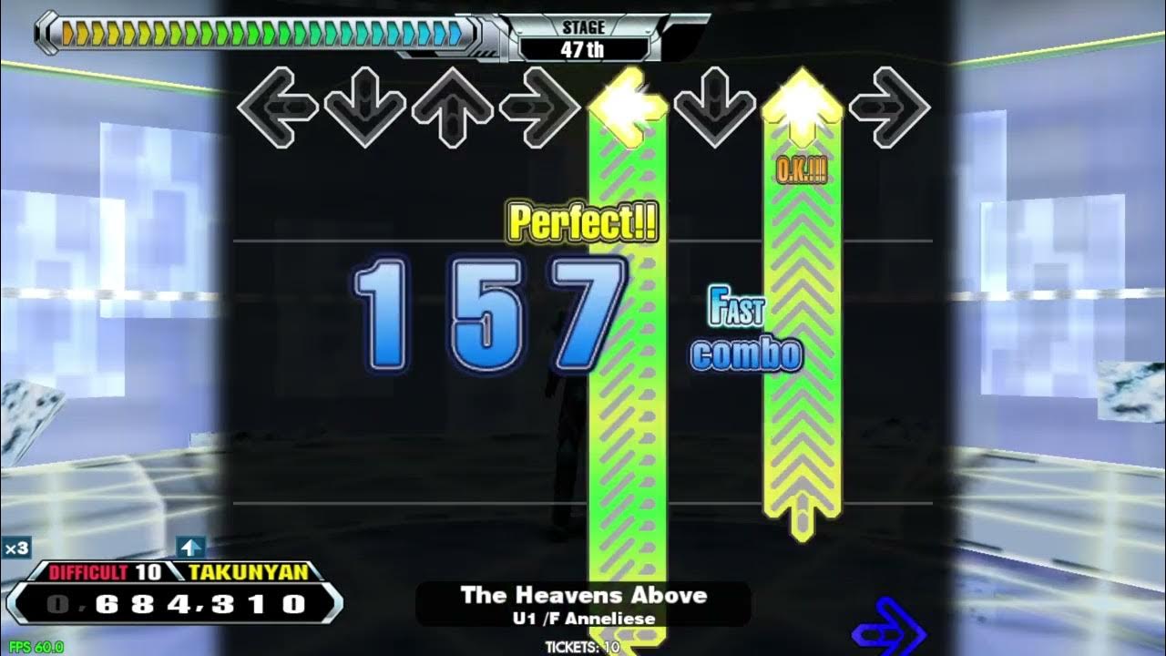 【DDR GRAND PRIX】The Heavens Above【DP DIFFICULT】 - YouTube