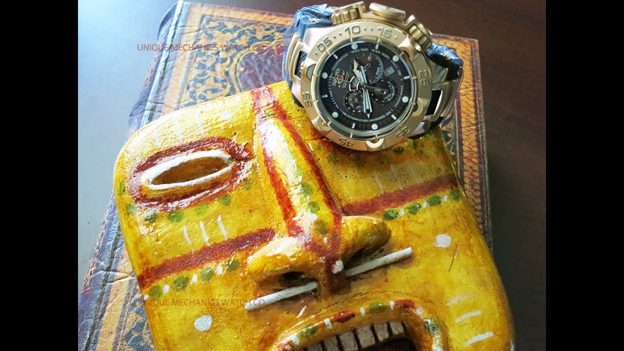 Invicta 12884 Subaqua Chocolate Dial Rose Gold 50MM Chronograph Watch ...