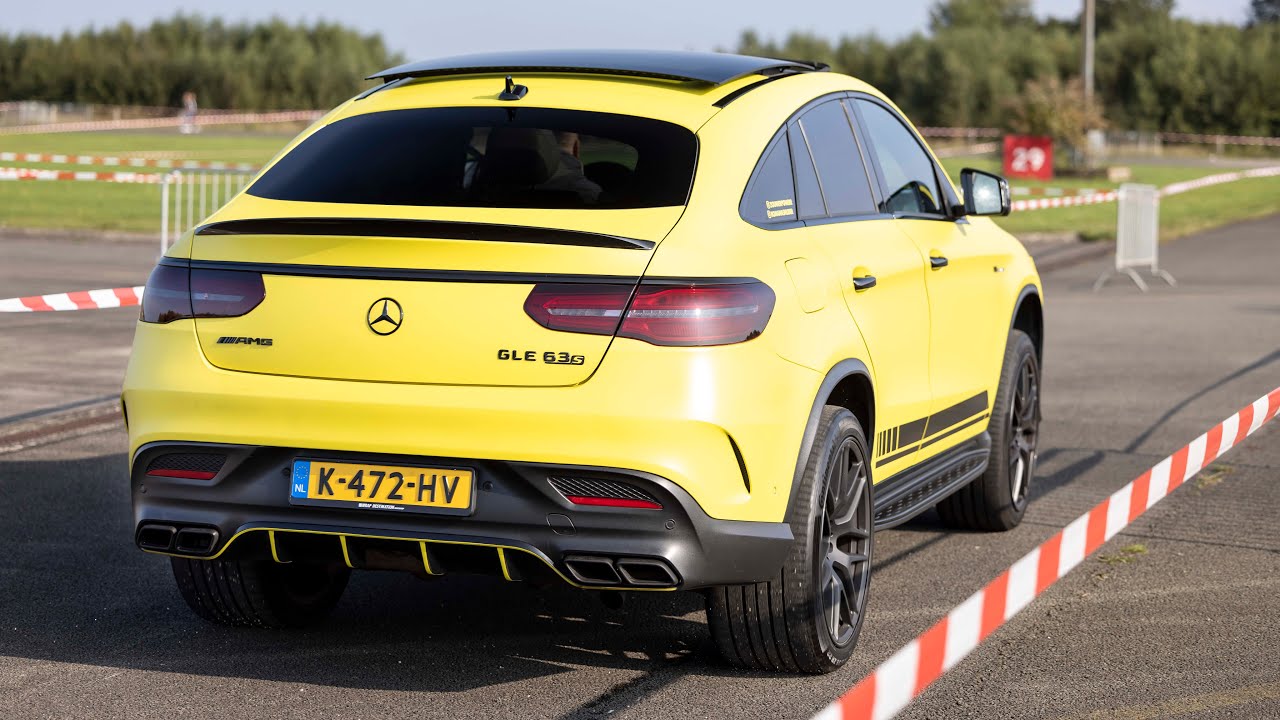 LOUD Mercedes GLE 63 AMG Coupe with Custom Exhaust - V8 Sounds ! - YouTube
