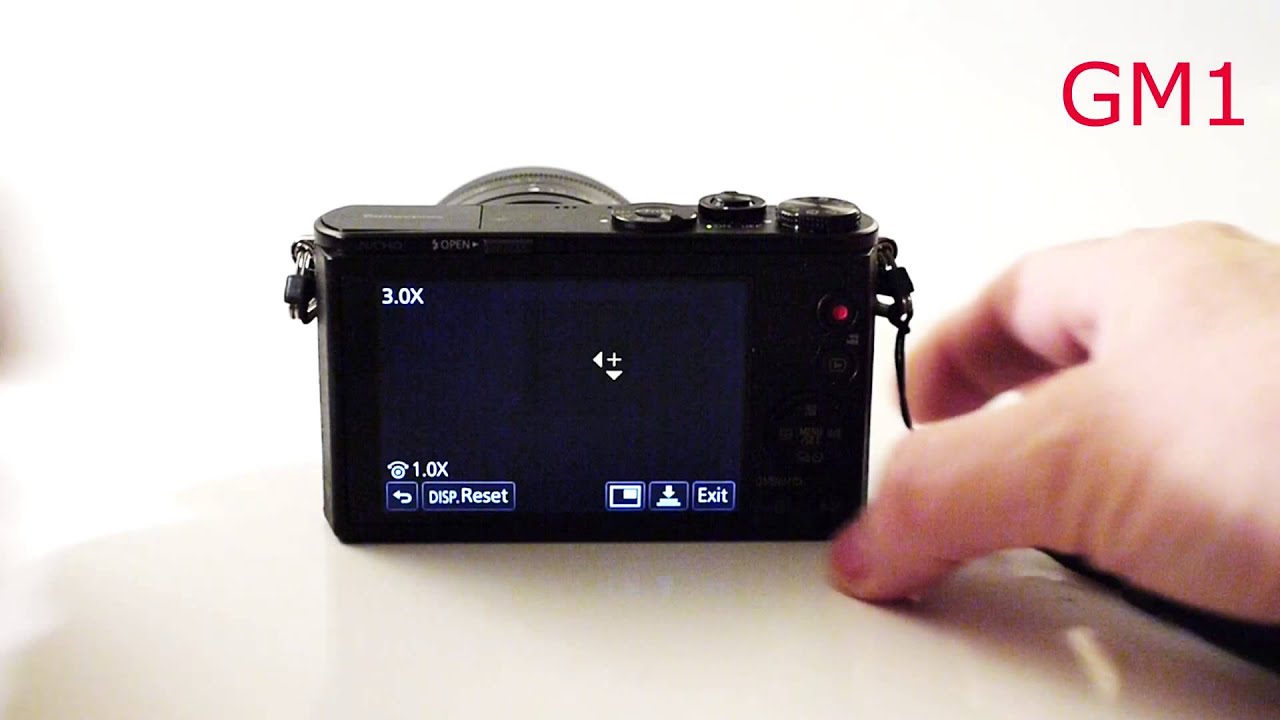 Panasonic GM1 -- How to recenter the pinpoint focus - YouTube