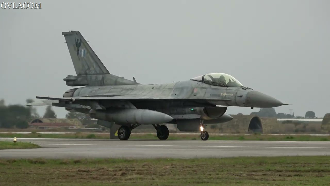 Hellenic Air Force F-16 Block 50 at Iniochos 2022 - YouTube