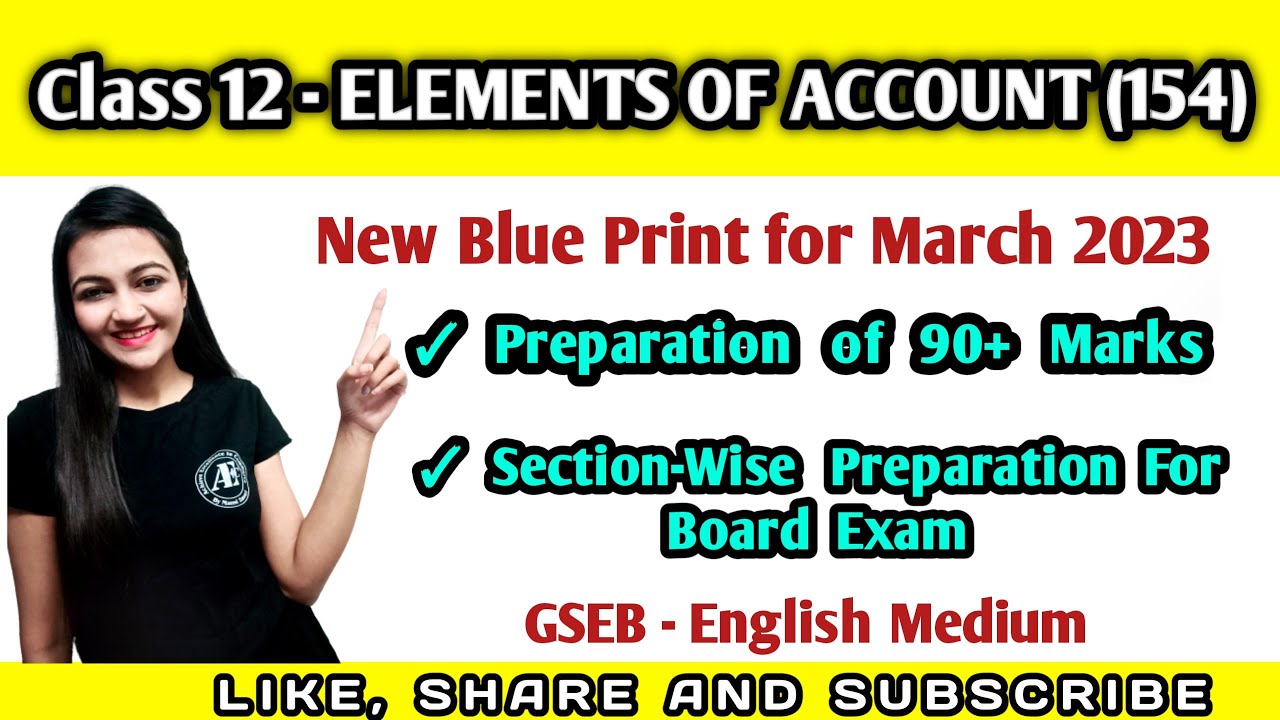 account blue print 2023 | class 12 account blueprint march 2023 gseb ...