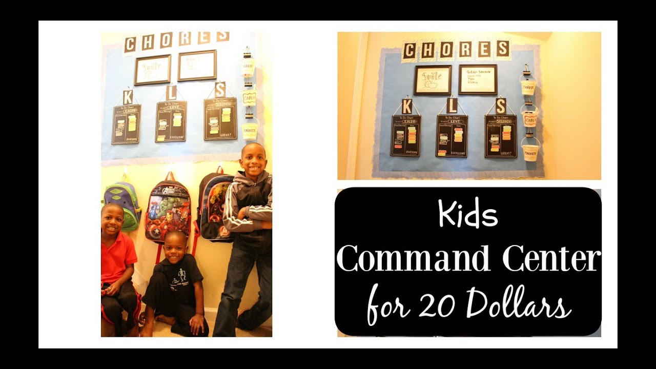 Kids Chore Chart and Command Center for $20 - YouTube