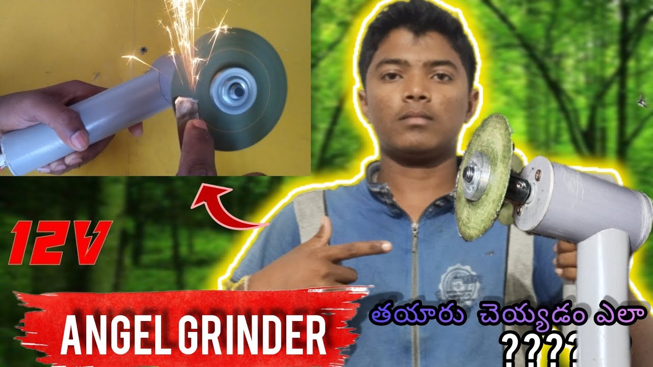 775 DC Motor Rechargeable Angel Grinder |How To Make Angel Grinder ...