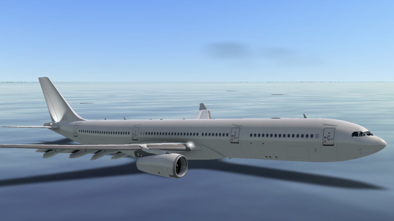 A330-300 Landing in OCEAN - YouTube