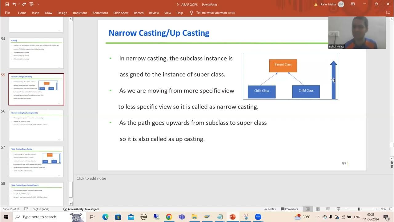 135 - ABAP OOPS - Narrow Casting and Wide Casting - Introduction - YouTube