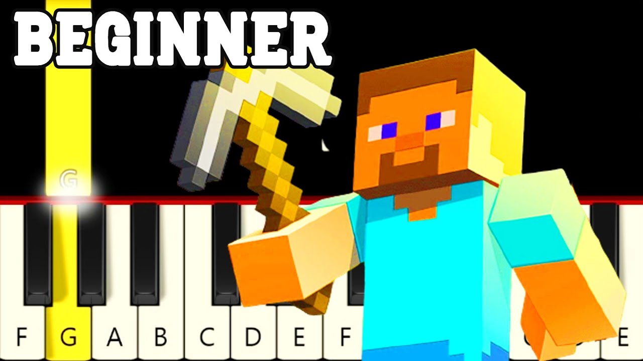 Minecraft - Sweden - Very Easy and Slow Piano tutorial - Only White ...