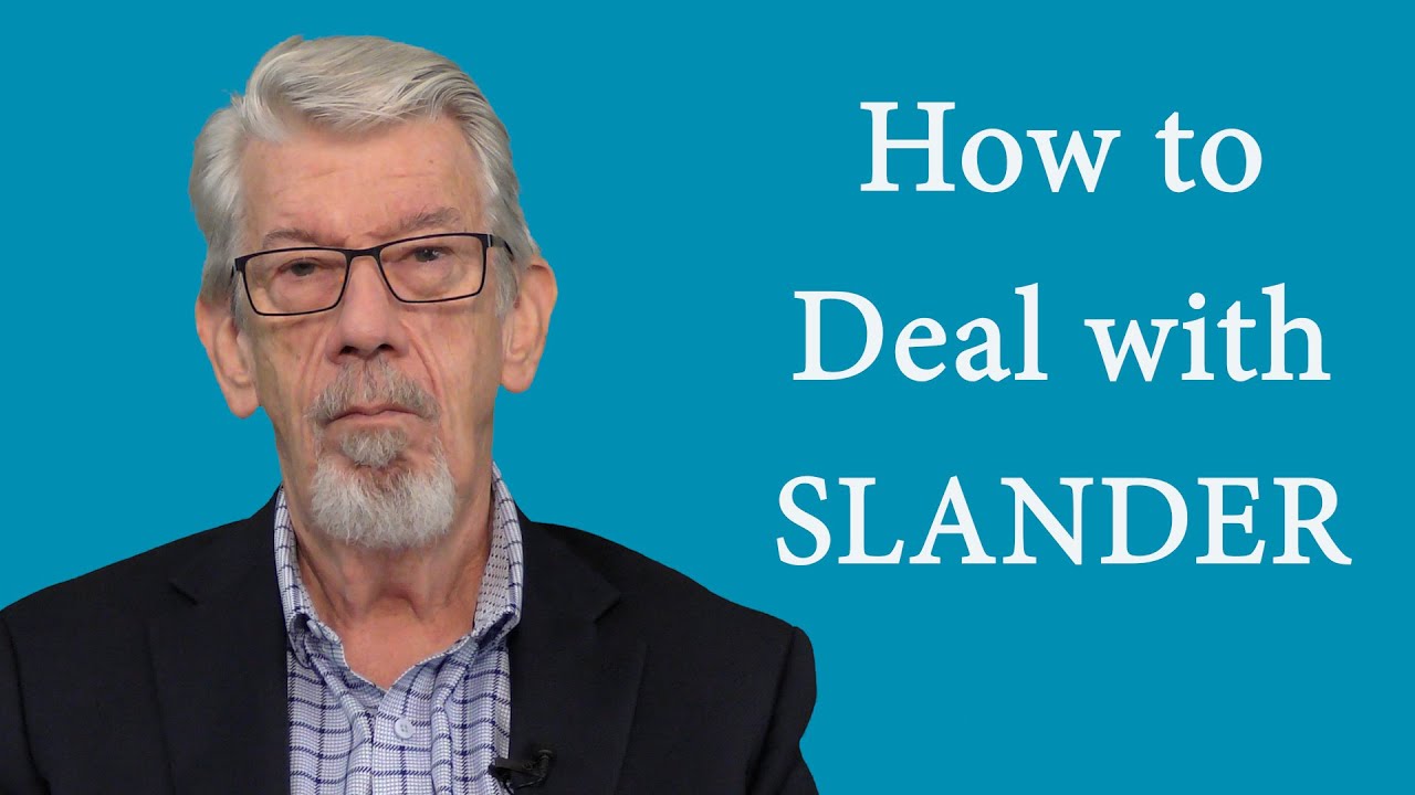 How to Deal with SLANDER - YouTube