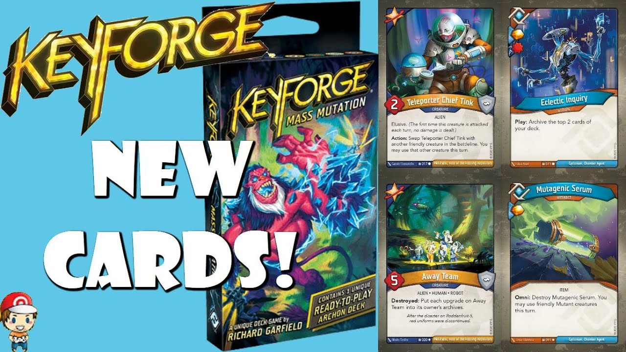 New Keyforge Logos and Star Alliance Cards from Mass Mutation! - YouTube