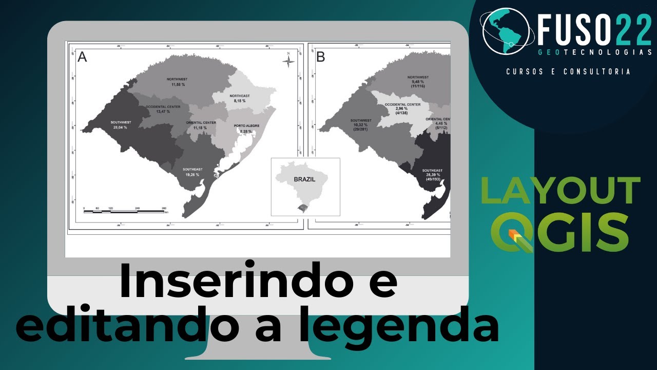 QGIS MODO LAYOUT - Inserindo e editando a legenda no nosso mapa - YouTube