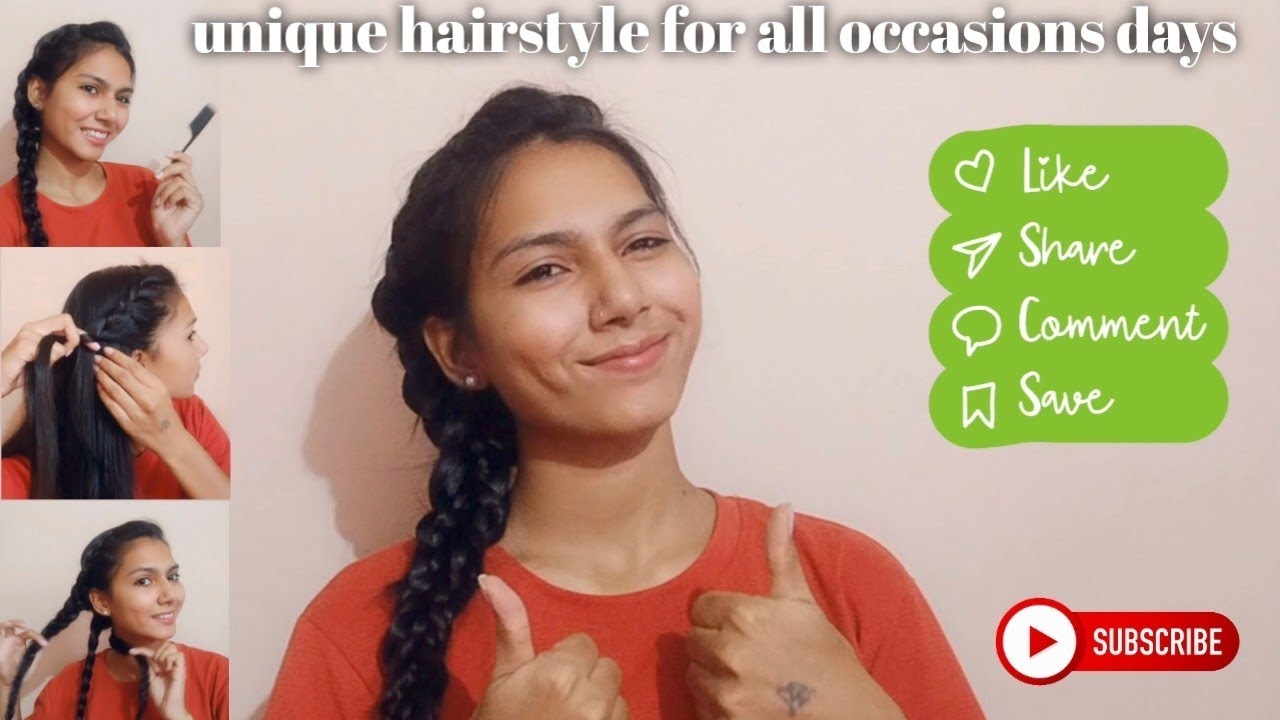 Simple Braided Hairstyles For Everyday || unique braids hairstyles for ...