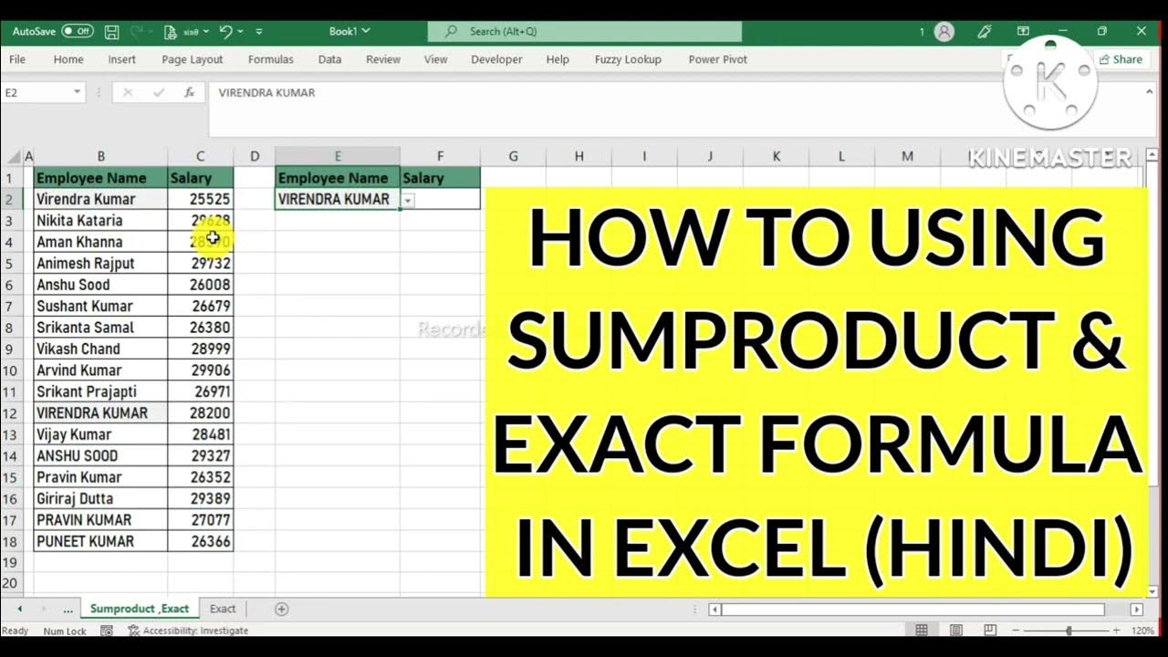 How to get Exact Values from Table in Excel @Innozant @corecodeclasses ...