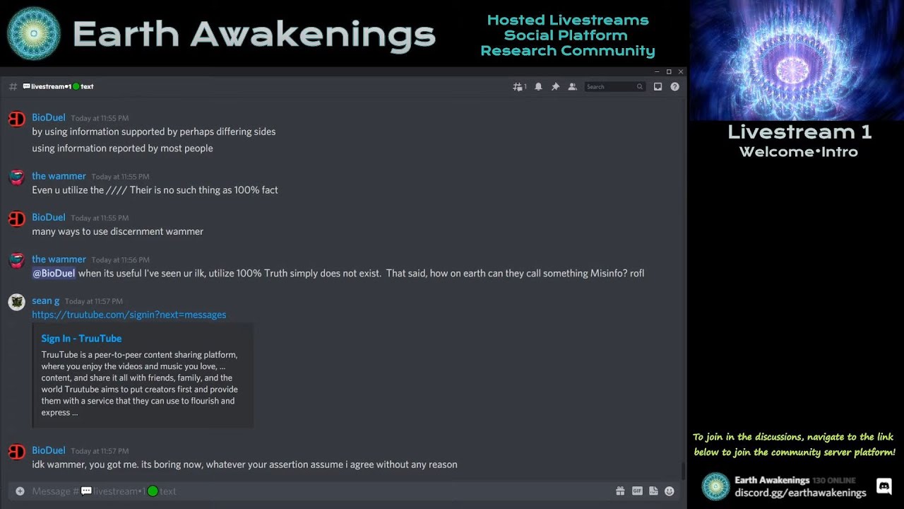Earth Awakenings - Livestream 1 - #14 - Welcome•Introduction - YouTube