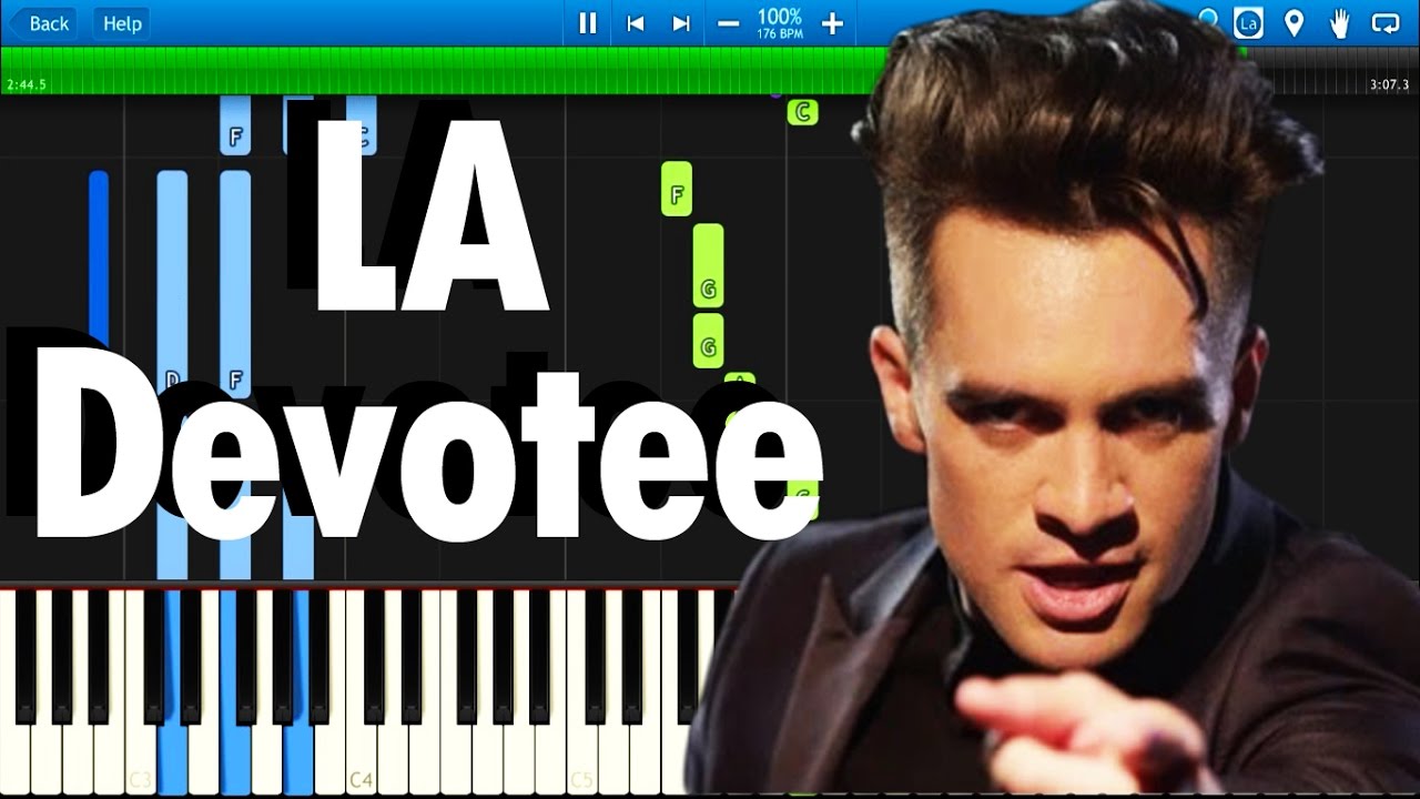 Panic! At The Disco - LA Devotee | Synthesia Piano Tutorial - YouTube