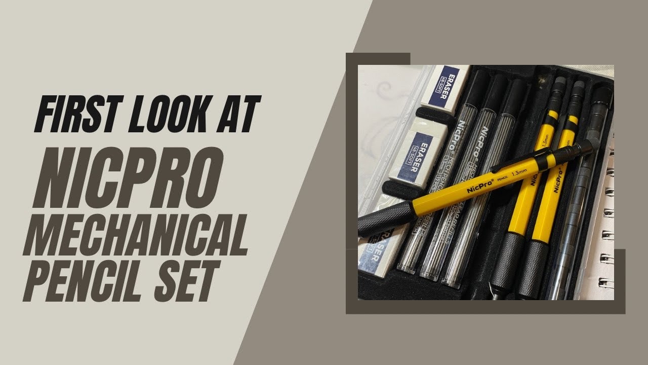 First Look at NicPro Mechanical Pencil Set - YouTube