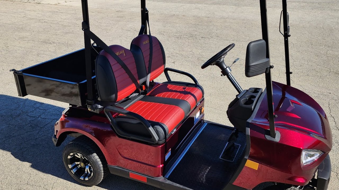 Renegade X Electric Golf Uttility Cart With Utility Box - YouTube